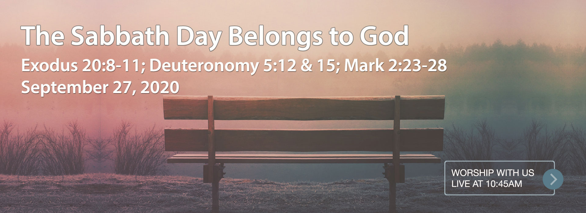 The Sabbath Day Belongs to God – Fujian Evangelical Church