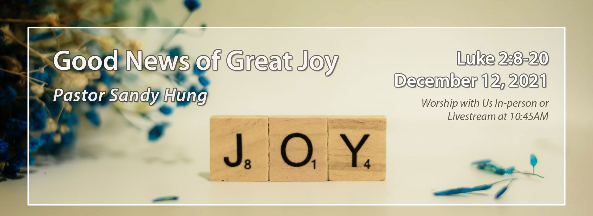 Good News of Great Joy – Fujian Evangelical Church