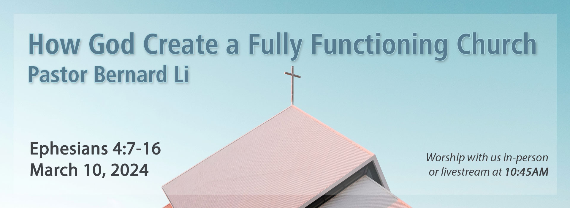 How God Create a Fully Functioning Church – Fujian Evangelical Church